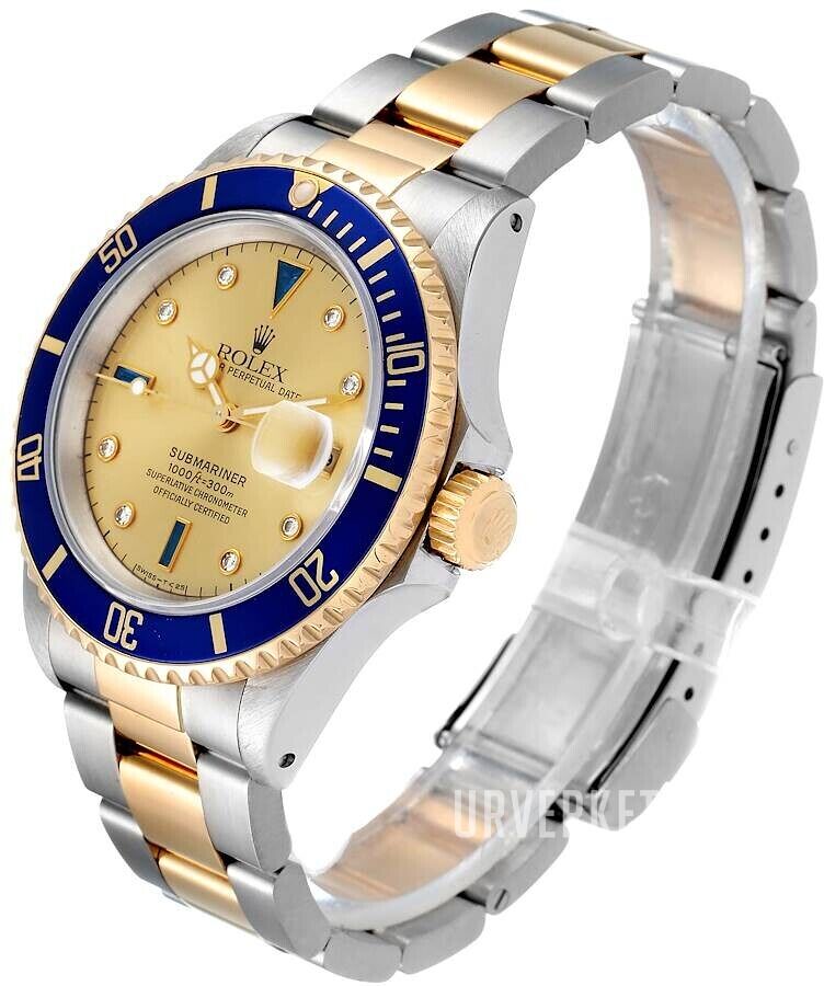 [Pre-owned] Rolex 16613 CHADIA - 2004 - Submariner Fullset